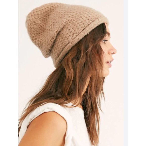Free People | Accessories | Free People Dreamland Knit Beanie Cap Hat ...